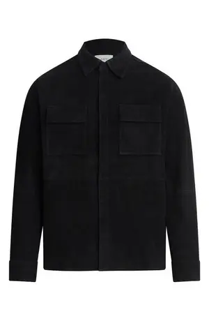 Joe's Jeans Suede Snap-up Overshirt
