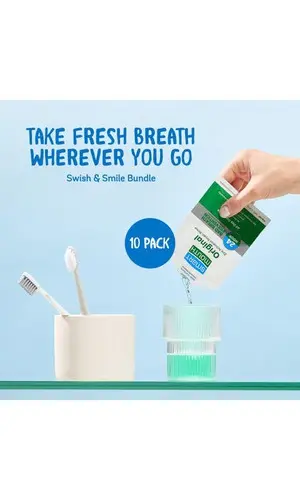 SMARTMOUTH Original Zinc Activated Mouthwash Single Packs 10 Count 10 Count