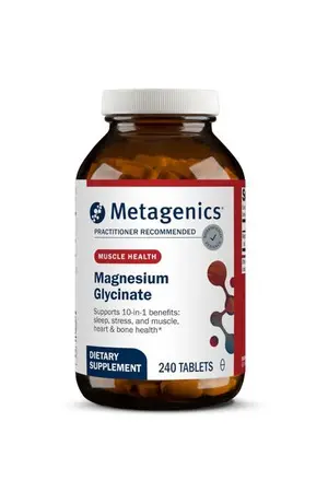 METAGENICS Magnesium Glycinate Highly Absorbable Supplement 240 Tablets - None