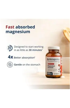 METAGENICS Magnesium Glycinate Highly Absorbable Supplement 240 Tablets