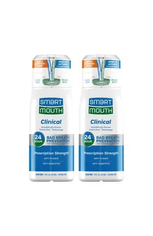 SMARTMOUTH Clinical Activated Zinc Ion Mouthwash 16 Fl Oz 2 Pack Flavor - Clean Mint