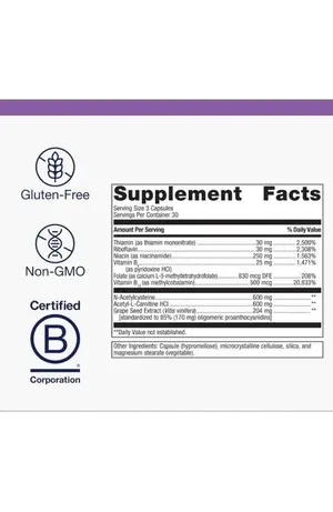 METAGENICS Ceralin Forte Brain Health Energy Metabolism Support Supplement 90 Capsules