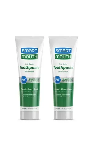 SMARTMOUTH Anti-cavity Zinc Fluoride Whitening Toothpaste 6 Oz - Mild Mint
