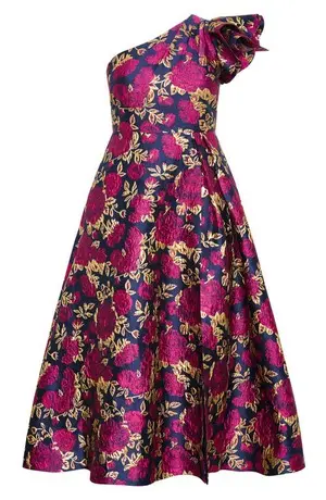 City Chic Floral Jacquard Grand Gala Maxi Dress