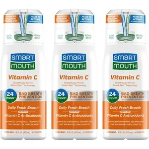SMARTMOUTH Advanced Liposomal Vitamin C Antioxidant Mouthwash 16 Fl Oz Each - Citrus Mint