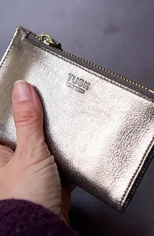 TUSK Jen Slim Card Case With Zip Coin Pocket