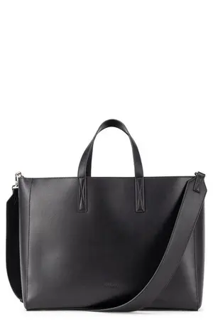 CALPAK Haven Faux Leather 15-inch Laptop Tote - Black