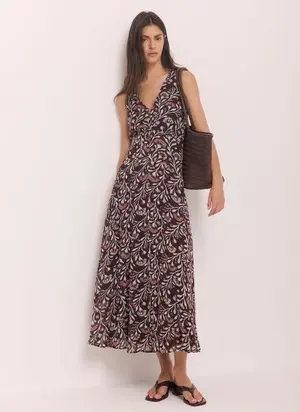 Mint Velvet Sleeveless Floral Print Maxi Dress