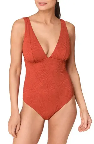 ANDIE The Mykonos One Piece Swimsuit - Ember