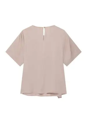 Mint Velvet Satin Ruffle Front Top