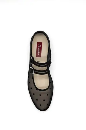 GONDOLINA SHOES Moretta Double Strap Mary Jane Flats