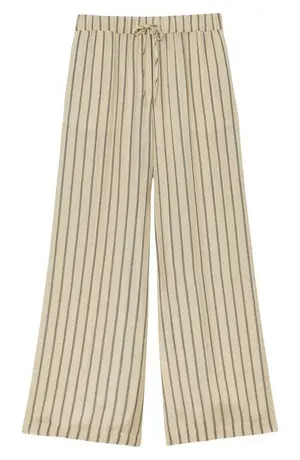 REISS Minnie Wide Leg Stripe Pants