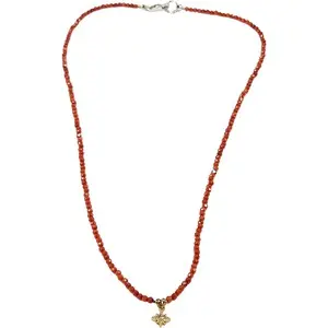 MADISON BEVERLY HILLS Moissanite Star Necklace - Orange