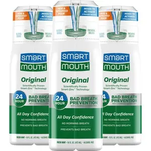 SMARTMOUTH Original Zinc Activated Mouthwash 3 Pack 3 Pack - Fresh Mint