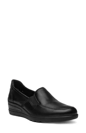 ARA Zen Wedge Loafer - Black