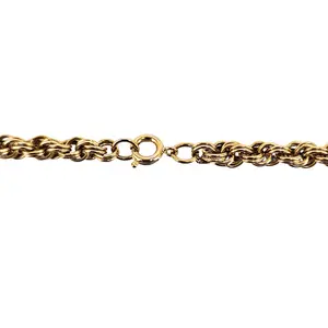 MADISON BEVERLY HILLS Vintage 70s Twisted Rope Link Chain Necklace