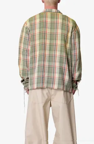 Mnml Vintage Plaid Flannel Shirt