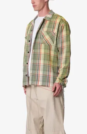 Mnml Vintage Plaid Flannel Shirt