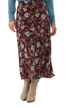Karen Kane Bias Cut Midi Skirt - Print