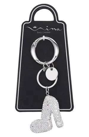 Nina Crystal Pump Bag Charm