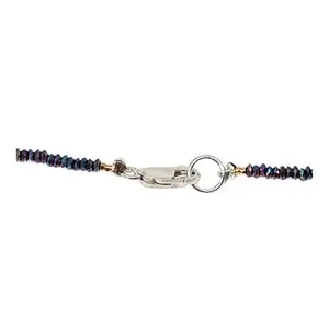 MADISON BEVERLY HILLS Rainbow Pyrite Charm Choker Necklace