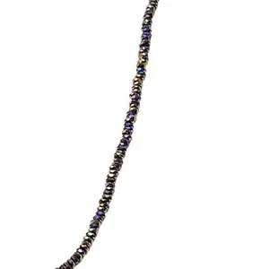 MADISON BEVERLY HILLS Rainbow Pyrite Charm Choker Necklace
