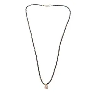 MADISON BEVERLY HILLS Rainbow Pyrite Charm Choker Necklace