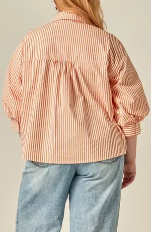 English Factory Striped Balloon Sleeve Shirt