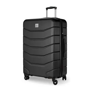 SKYWAY Silverton Hardside Expandable Large Checked Luggage - Black