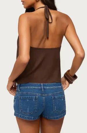 EDIKTED Gale Disc Halter Top