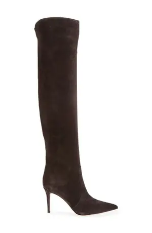 GIANVITO ROSSI Over The Knee Stiletto Boots - Moka