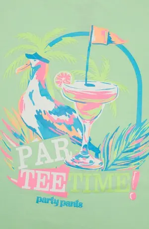 PARTY PANTS Par-tee Time Graphic T-shirt - Chalky Mint