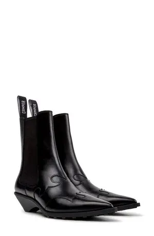 Camper Anita Pointed Toe Chelsea Boot - Black