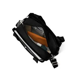 BAGGALLINI Coastal Flip Lock Trio Satchel - Black