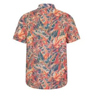 Mountain Warehouse Tropical Leaves Short-sleeved Shirt - Bright Orange