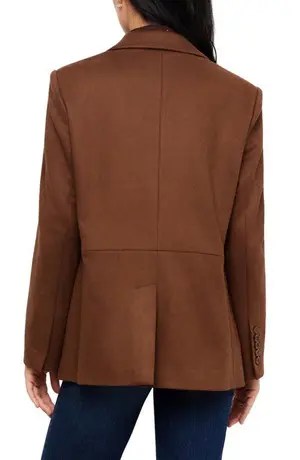 Karen Kane Faux Suede Blazer - Mocha
