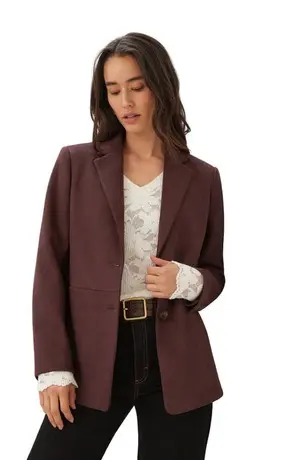 Karen Kane Faux Suede Blazer