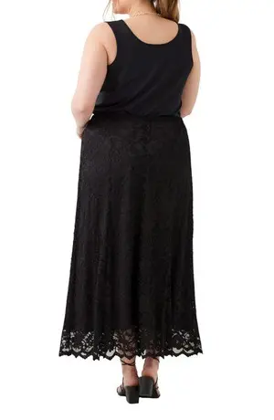 Karen Kane Lace Midi Skirt
