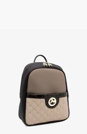 CAVALINHO Craft 538 Quilted Leather And Canvas Backpack - Brown