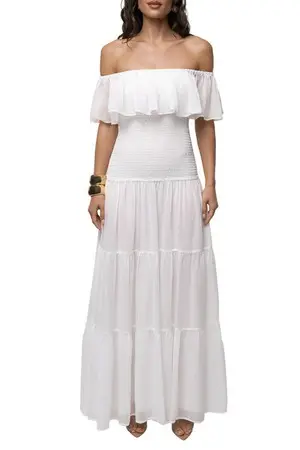 JLUXLABEL Seaside Drift Maxi Dress - Ivory