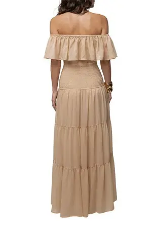 JLUXLABEL Seaside Drift Maxi Dress - Sand