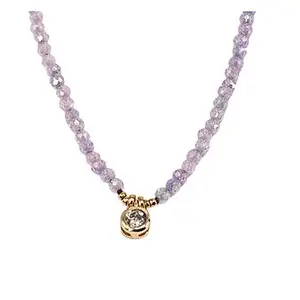 MADISON BEVERLY HILLS Faceted Amethyst Choker Necklace