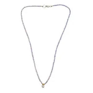 MADISON BEVERLY HILLS Faceted Amethyst Choker Necklace