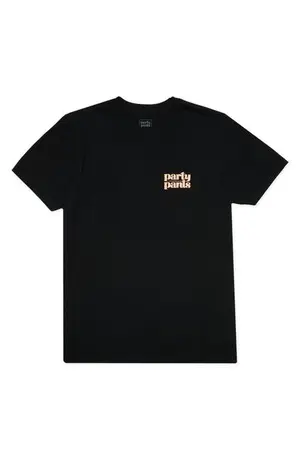 PARTY PANTS Animal Graphic T-shirt - Black