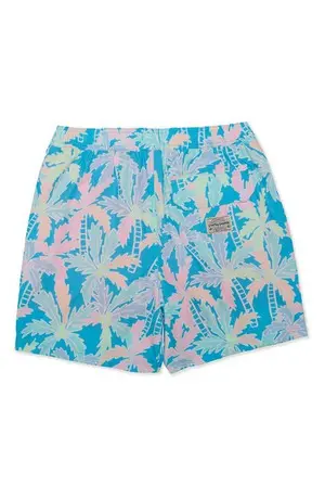 PARTY PANTS Tropical Palm Tree Swim Trunks