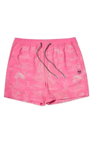PARTY PANTS Extended Stay 5-inch Starter Swim Trunks - Pink