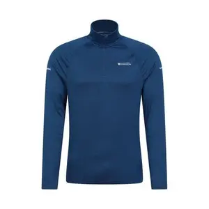 Mountain Warehouse Echo Melange Recycled Half Zip Midlayer Top - Navy