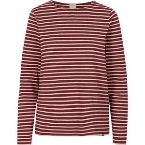 TRESPASS Yarn Dyed Stripe Long Sleeve Shirt - Dark Cherry