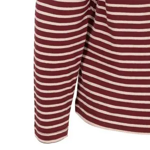 TRESPASS Yarn Dyed Stripe Long Sleeve Shirt - Dark Cherry