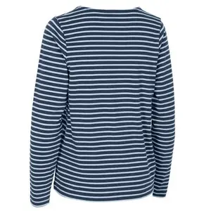 TRESPASS Yarn Dyed Stripe Long Sleeve Shirt - Navy